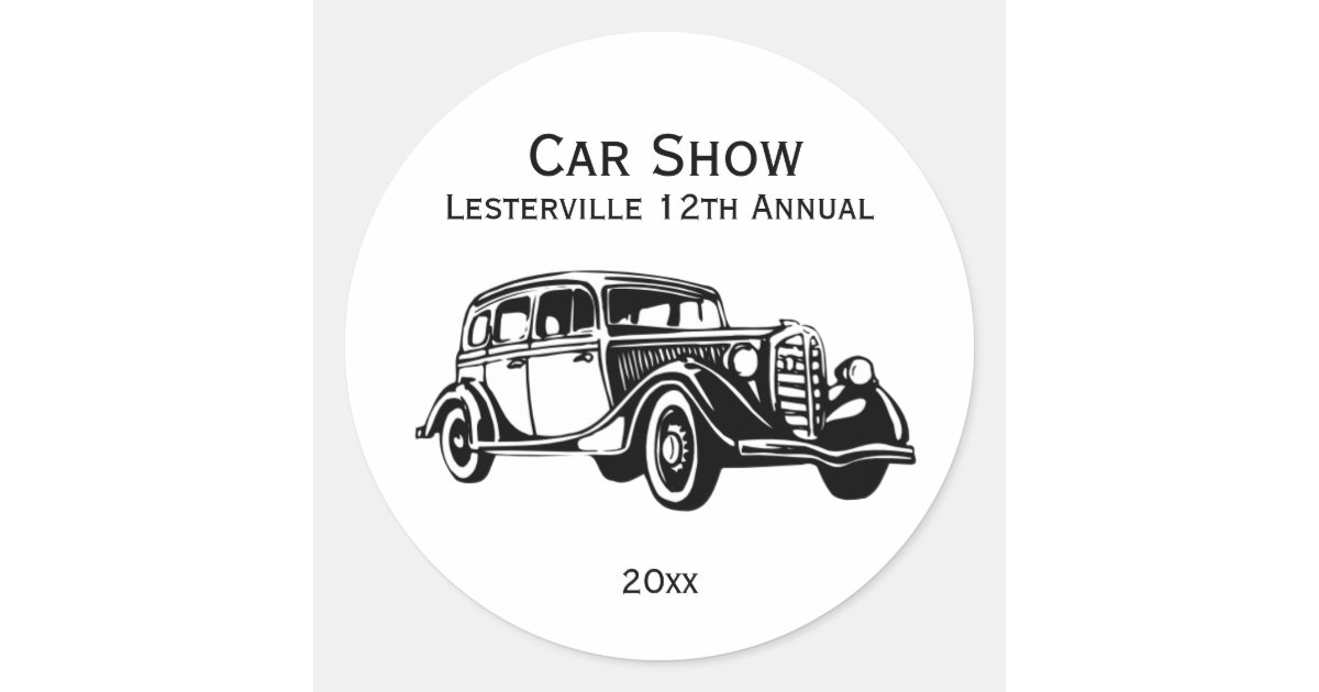 Classic Car Stickers Customize | Zazzle