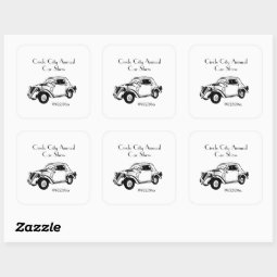 Classic Car Stickers Customize | Zazzle