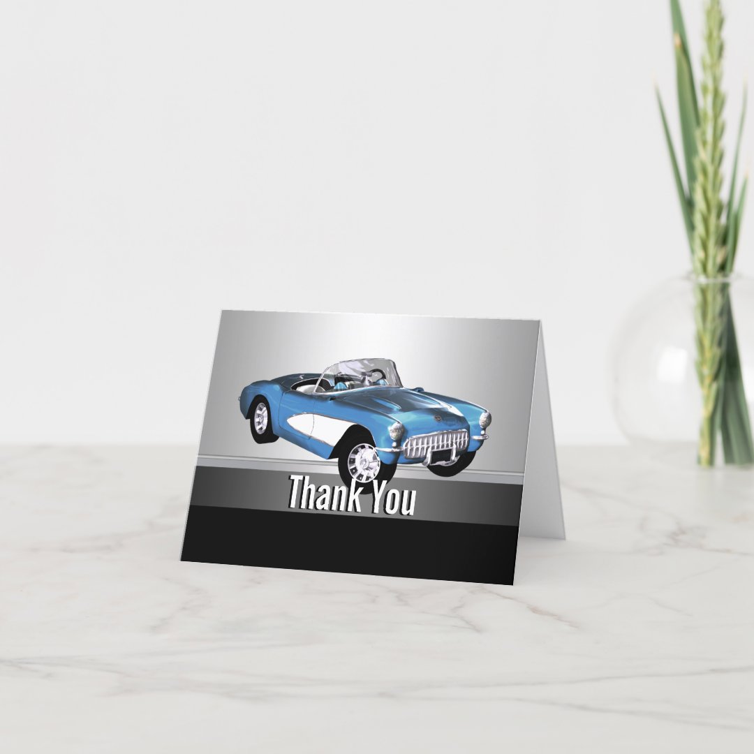 Classic Car Thank You Cards | Zazzle