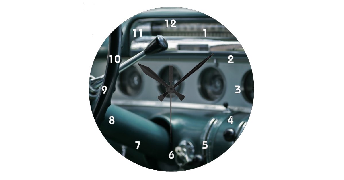 Classic Car Wall Clocks | Zazzle.com