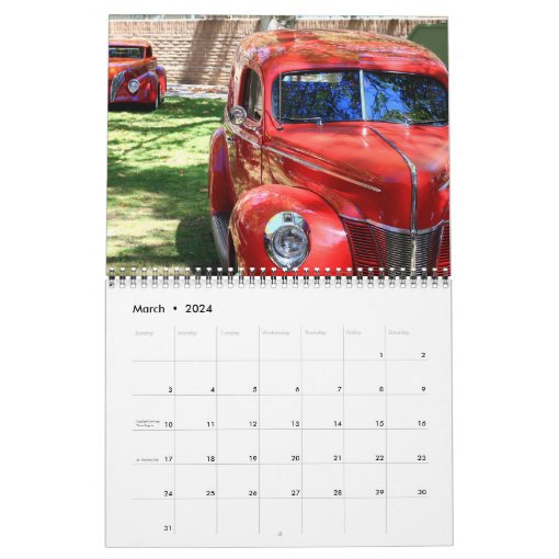 Classic Cars 2020 Calendar | Zazzle