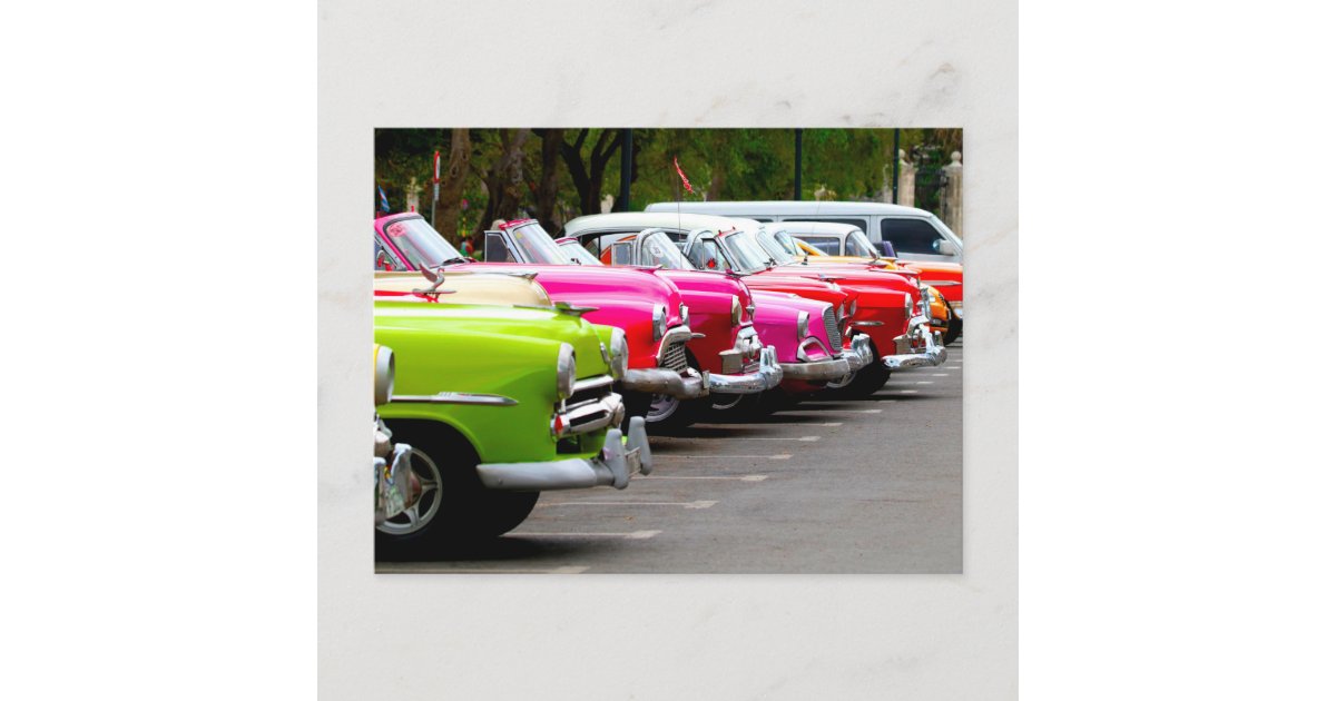Classic Cars of Cuba Postcard | Zazzle