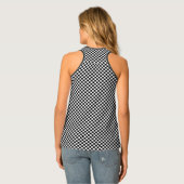 Classic Checkered Racing Flag Check Black White Tank Top | Zazzle