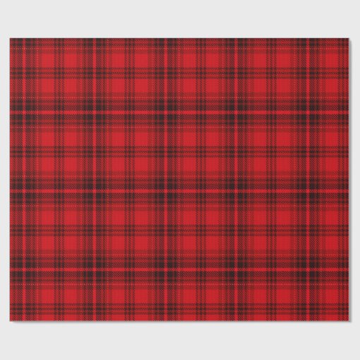 Classic Cheerful Plaid | red Wrapping Paper | Zazzle