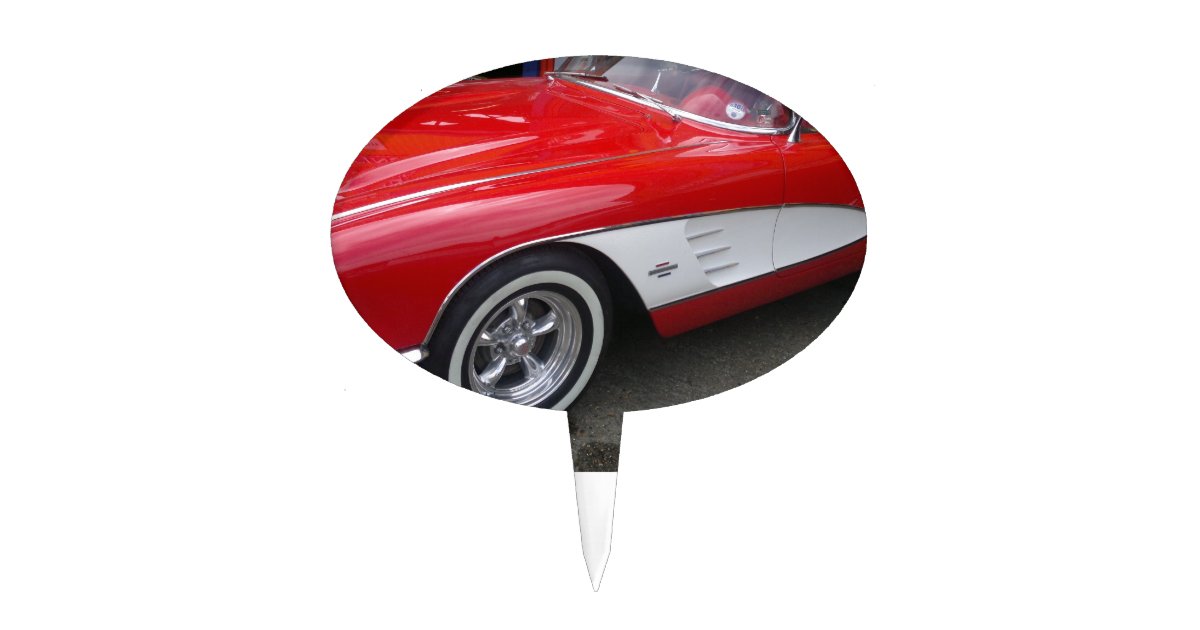 Classic Chevrolet Corvette Cake Topper | Zazzle