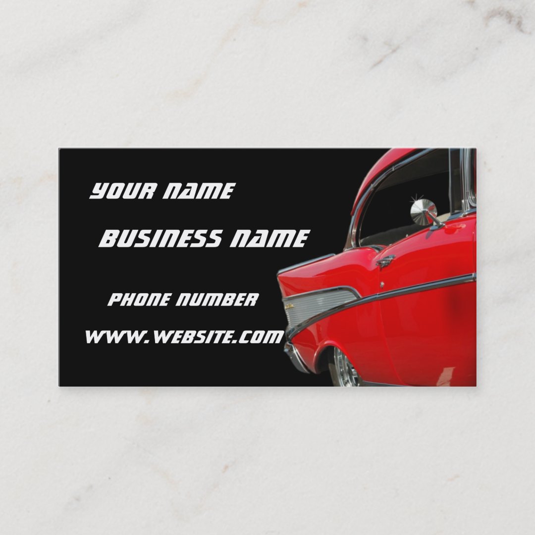 Classic Chevy Business Card | Zazzle