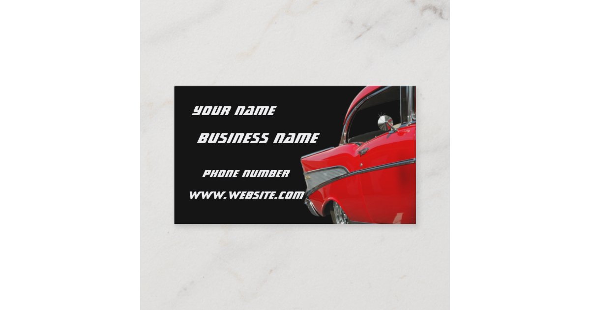 Classic Chevy Business Card | Zazzle