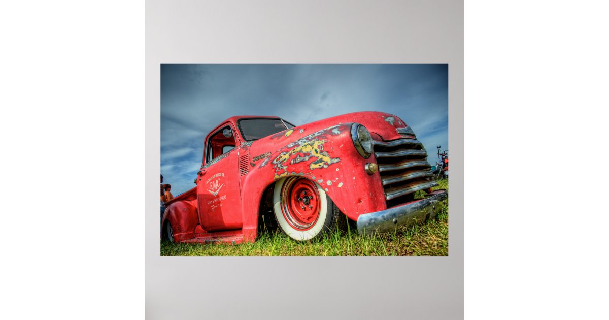 Classic Chevy Pickup Poster | Zazzle