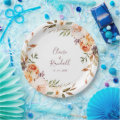 Classic Chic Boho Floral Wedding Paper Plates | Zazzle