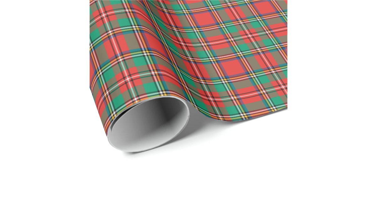 Classic Christmas Plaid Wrapping Paper | Zazzle