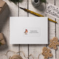 Classic Christmas Robin, custom Label | Zazzle