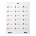 Classic Christmas Robin, custom Label | Zazzle