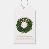 Classic Christmas Wreath Gift Tags - Customizable | Zazzle
