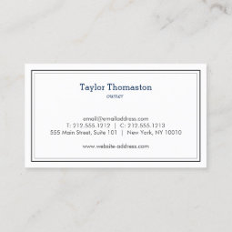 Classic Cleaning Service Feather Duster White Business Card | Zazzle