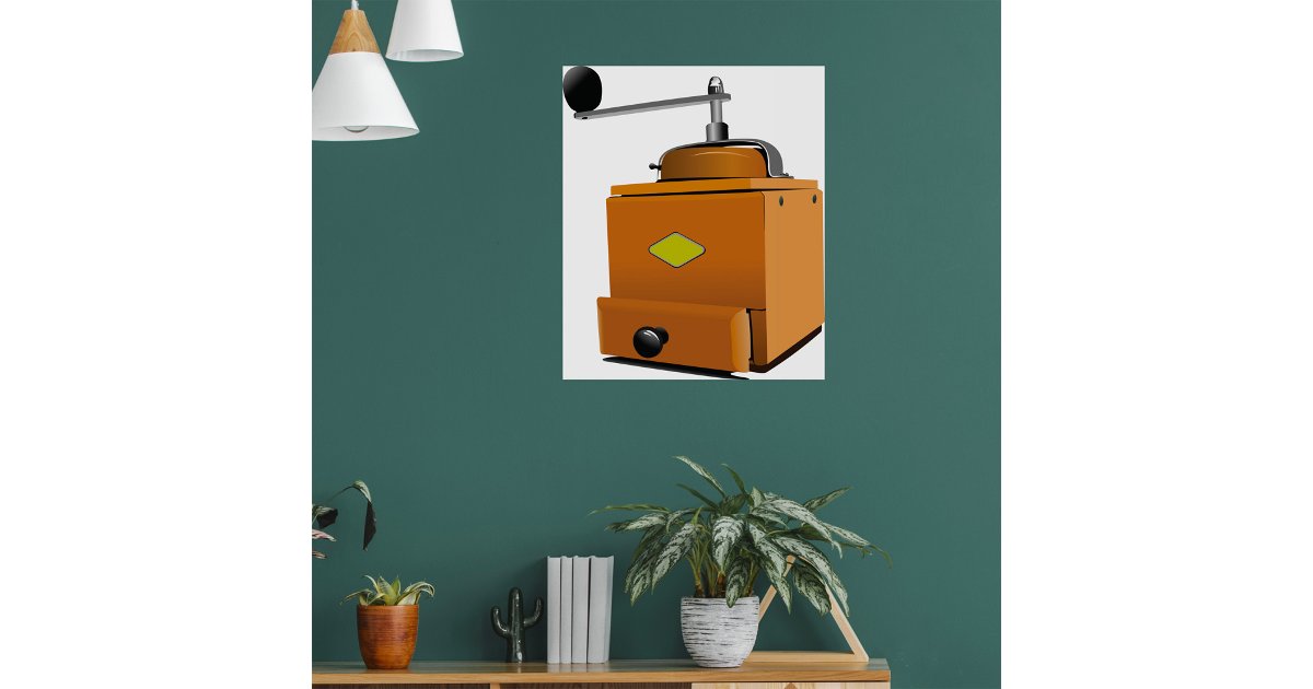 Classic Coffee Grinder Poster | Zazzle