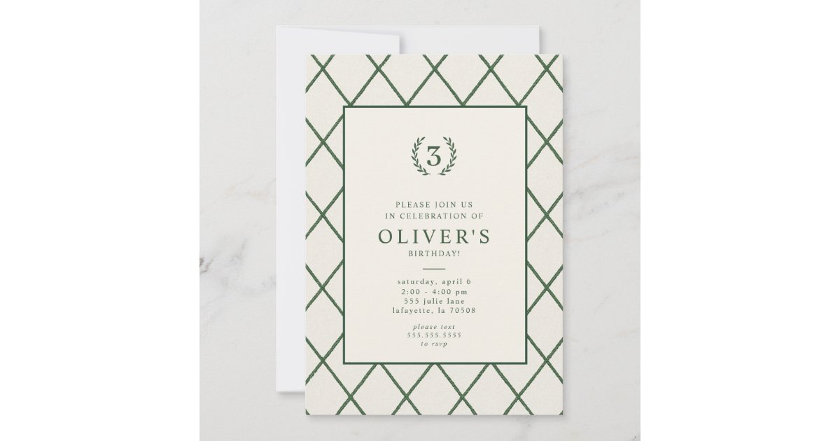 Classic Country Club Birthday Party Invitation | Zazzle