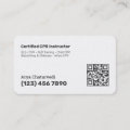 Classic CPR - AHA Instructor QR Business Card | Zazzle