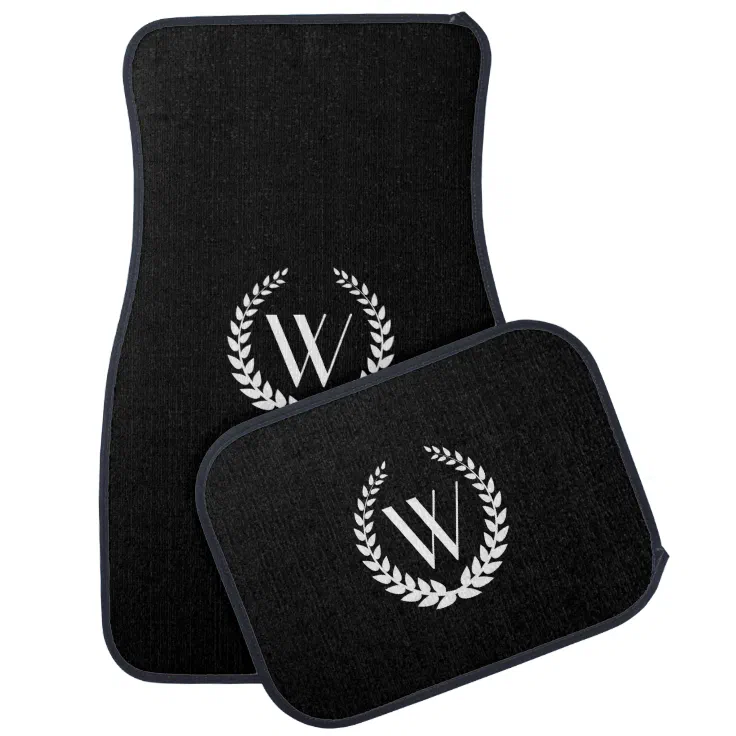 Classic Custom Monogram Car Mat | Zazzle