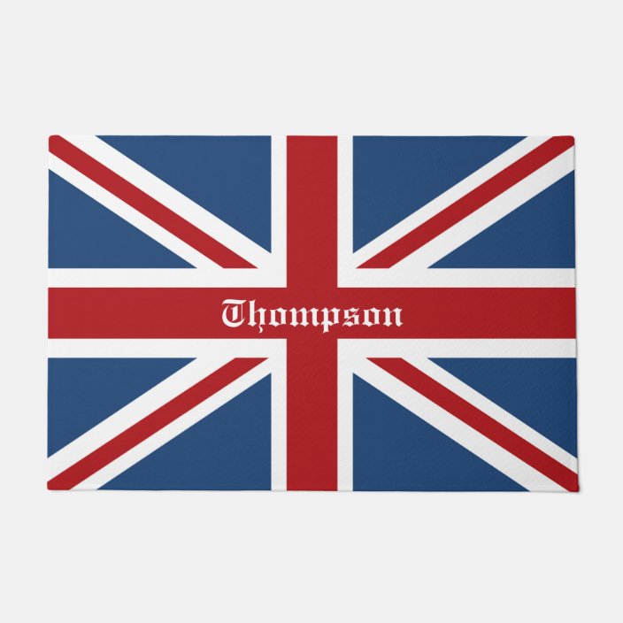Classic Custom Union Jack UK Flag Doormat | Zazzle