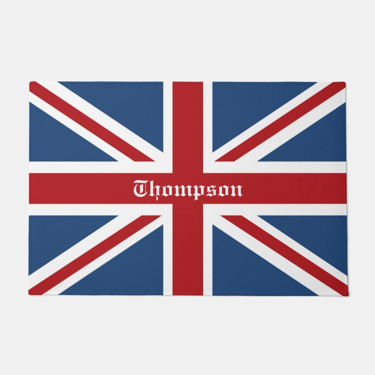 Classic Custom Union Jack UK Flag Doormat | Zazzle