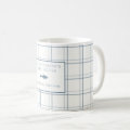 Classic Customizable Plaid Lake House Blue Fish Coffee Mug | Zazzle