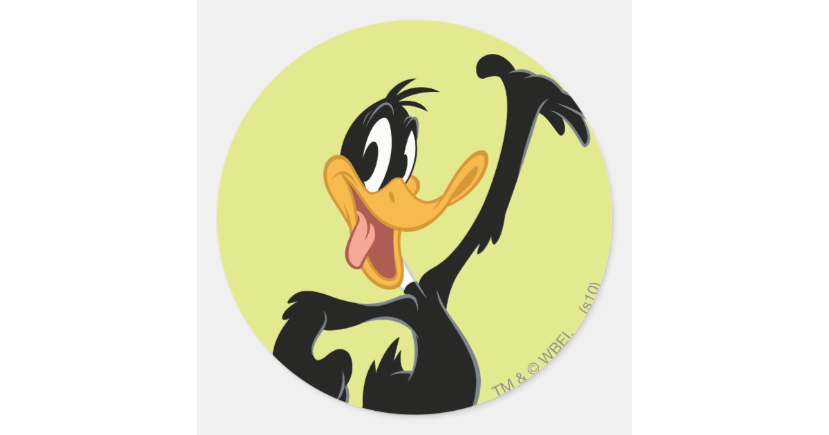 Classic DAFFY DUCK™ Classic Round Sticker | Zazzle