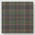 Classic Dark Blue Red Green Plaid Pattern Stone Coaster | Zazzle