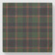 Classic Dark Blue Red Green Plaid Pattern Stone Coaster | Zazzle