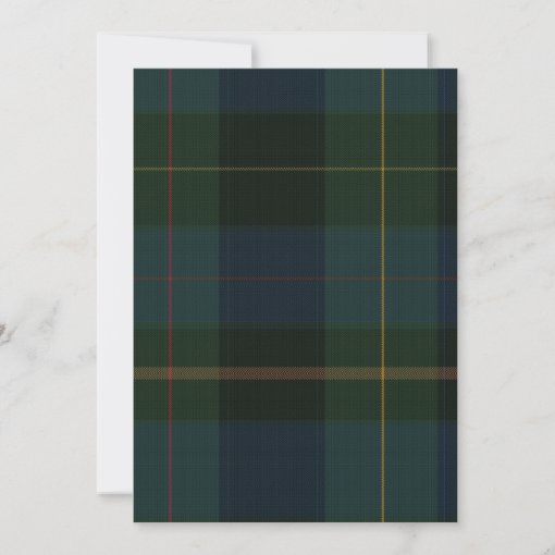 Classic Dark Green Plaid Equestrian Baby Shower Invitation | Zazzle
