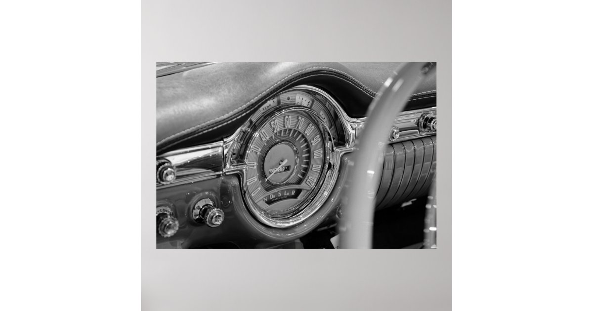 Classic dashboard poster | Zazzle