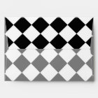 Racing Checkered Winners Flag Black and White Envelope | Zazzle.com