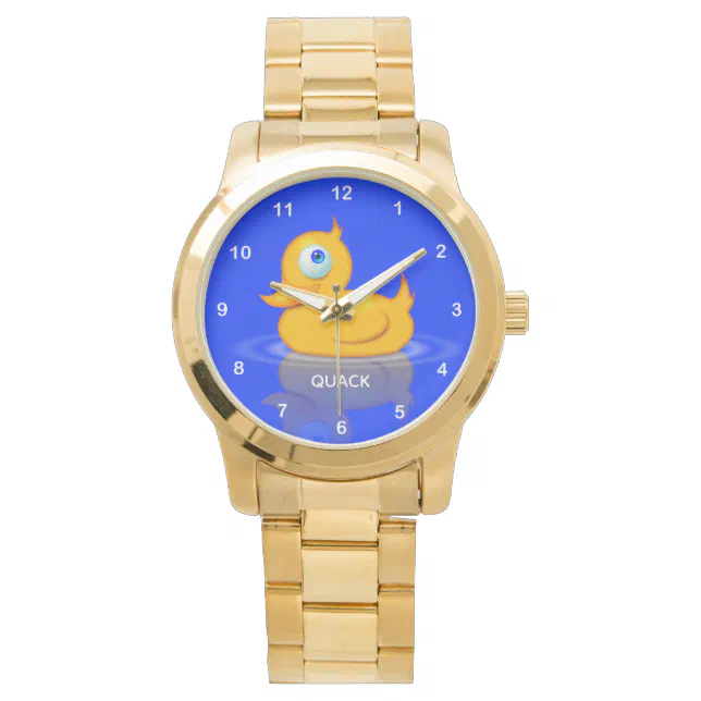 Classic Digital Rubber Duck Wrist Watch | Zazzle