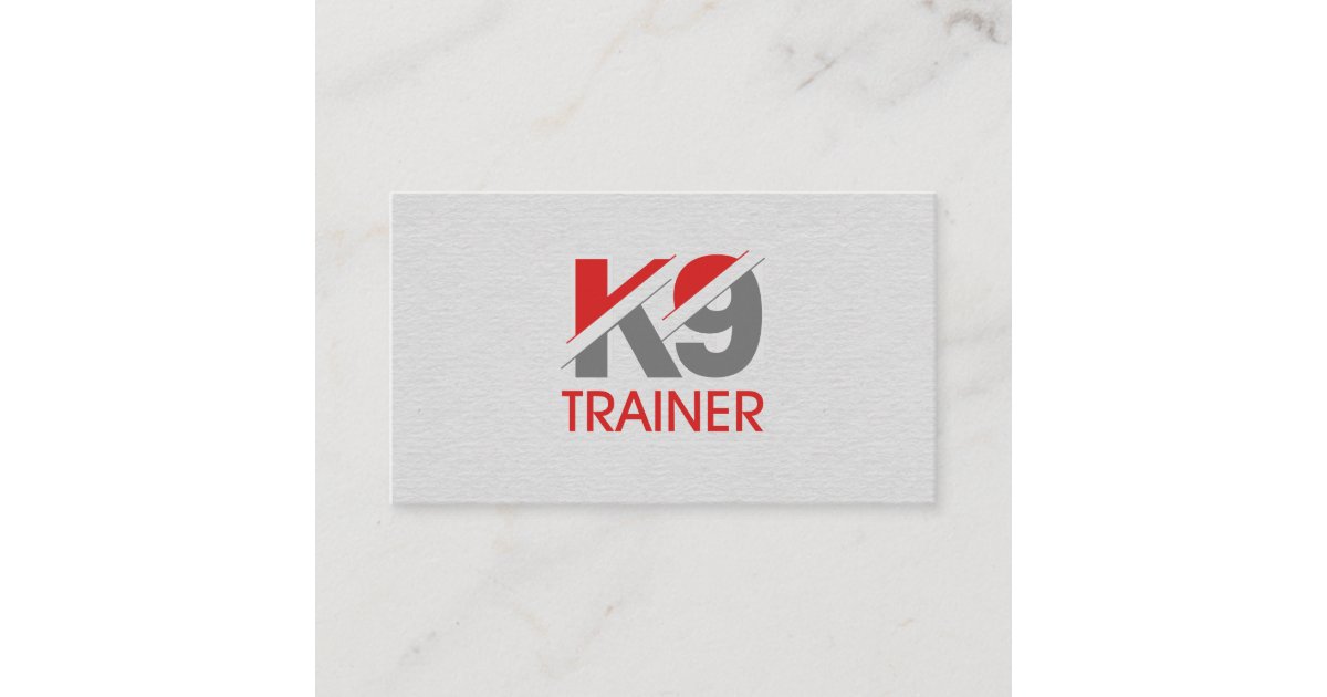 Classic - Dog trainer - K9 Trainer Business Card | Zazzle