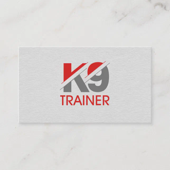 Classic - Dog trainer - K9 Trainer Business Card | Zazzle