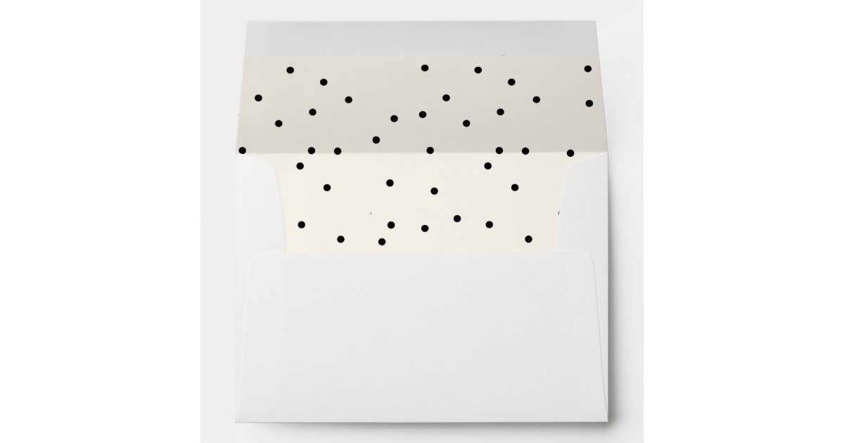 Classic Dots Holiday Custom Envelope | Zazzle