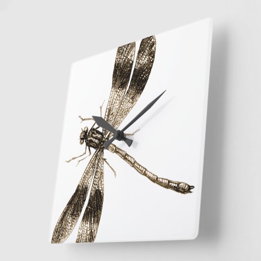 Classic Dragonfly clock | Zazzle