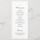 Classic Elegance Script Monogram Wedding Program | Zazzle