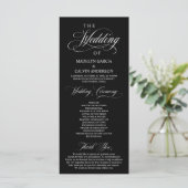 Classic Elegance Script, Wedding Ceremony Program | Zazzle