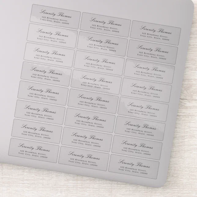 Classic Elegance transparent return address label | Zazzle