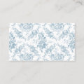 Classic Elegant Blue and White Floral Place Card | Zazzle