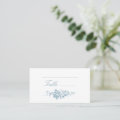 Classic Elegant Blue and White Floral Place Card | Zazzle