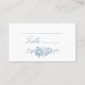 Classic Elegant Blue and White Floral Place Card | Zazzle
