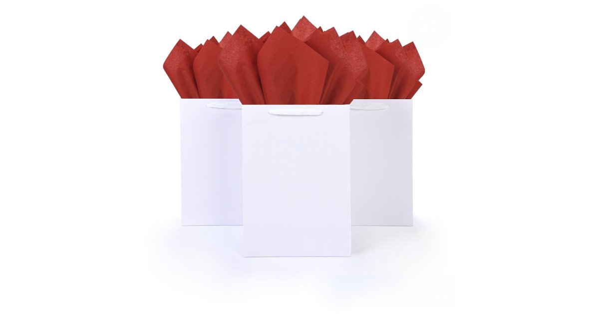 Classic Elegant Bold Plain Red Tissue Paper | Zazzle