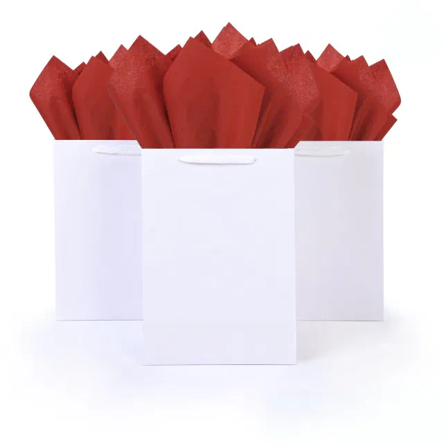 Classic Elegant Bold Plain Red Tissue Paper | Zazzle
