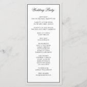 Classic Elegant Calligraphy Script Wedding Program | Zazzle