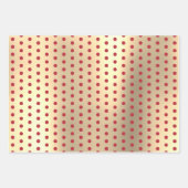 Classic Elegant Christmas Gold Polka Dots Wrapping Paper Sheets | Zazzle