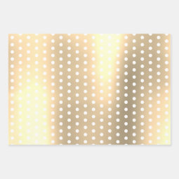 Classic Elegant Christmas Gold Polka Dots Wrapping Paper Sheets | Zazzle