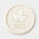 Classic Elegant Maple Leaf Custom Initials Wax Seal Sticker | Zazzle