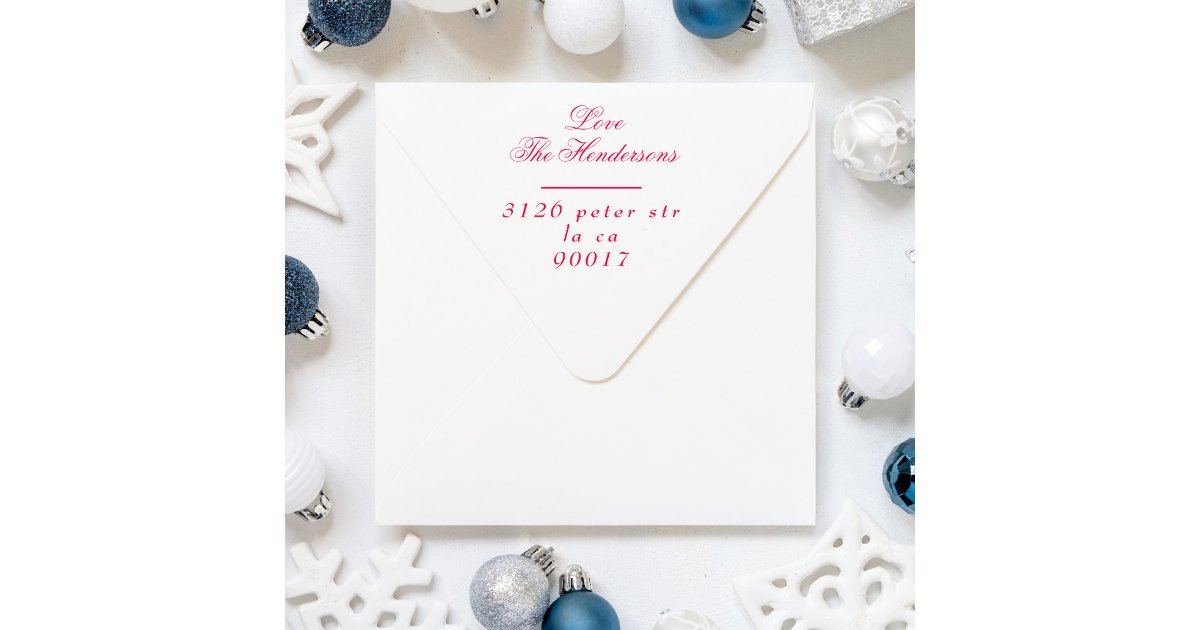 Classic Elegant Names traditional return label Self-inking Stamp | Zazzle