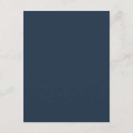 Classic Elegant Navy Blue Wedding Details Enclosure Card | Zazzle